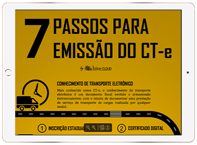 Infográfico gratuito | Aprenda a emitir o CTe em 7 passos!